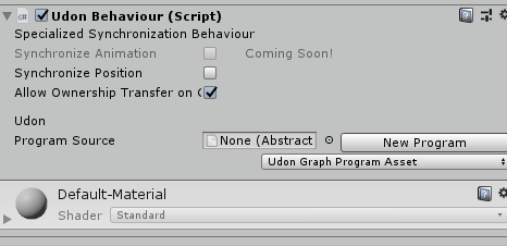 初めての Udon コンポーネント - udon.mochizuki.moe